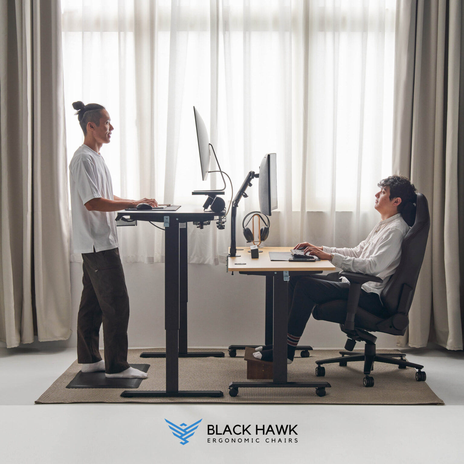 Levitate Standing Desk - Black Hawk
